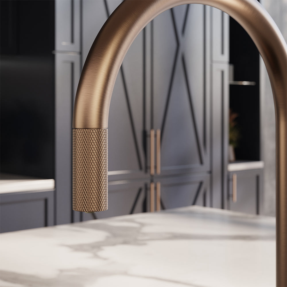 Design+ Flex 4 in 1 Brushed Copper Boiling Hot Water Tap – Wodar