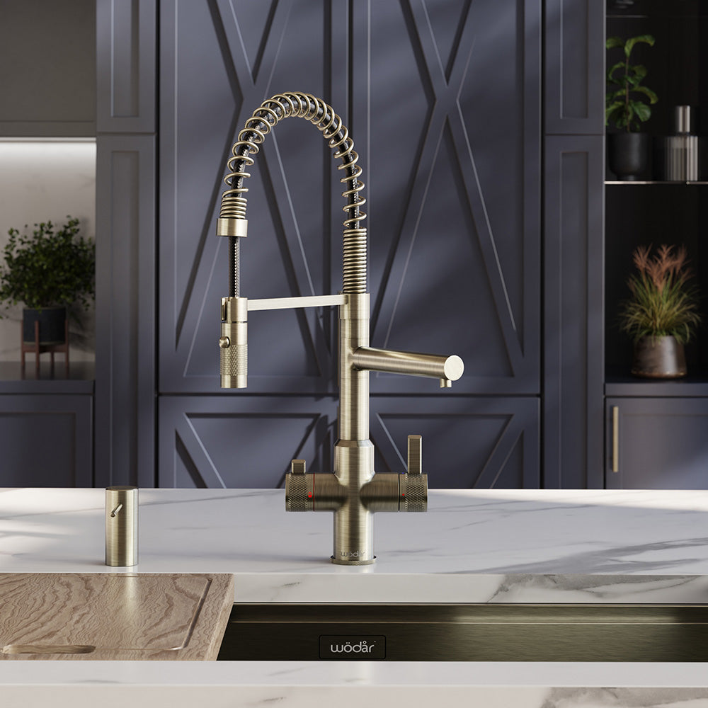 Pro Flex 3 in 1 Dark Brass Boiling Hot Water Tap – Wodar