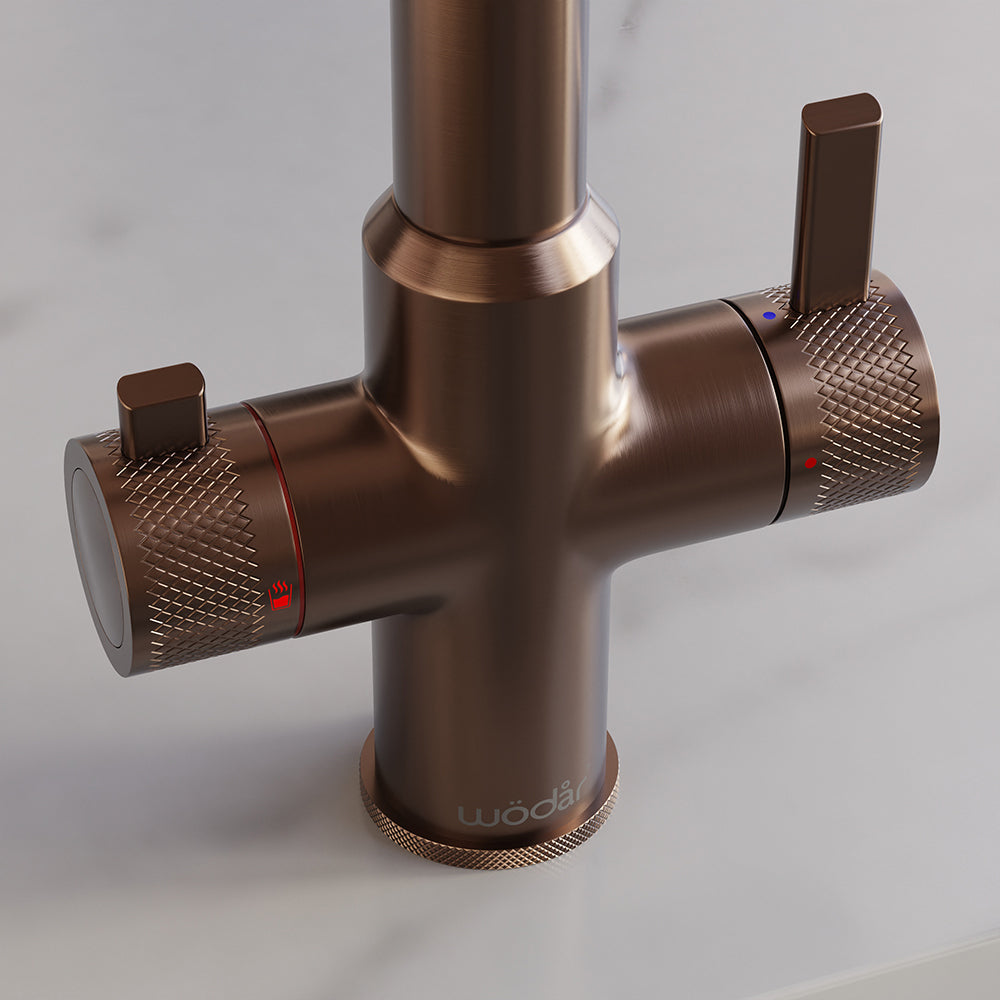 Pro Flex 3 in 1 Brushed Copper Boiling Hot Water Tap – Wodar