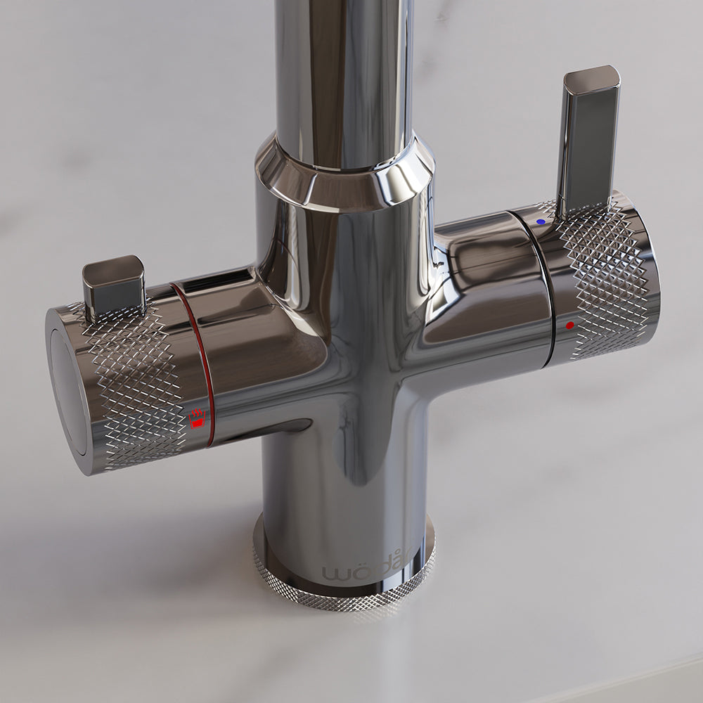 Pro Flex 3 in 1 Polished Chrome Boiling Hot Water Tap – Wodar